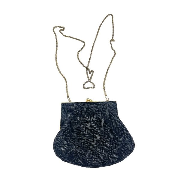 Cache | Bags | Cache Black Beaded Kisslock Purse | Poshmark